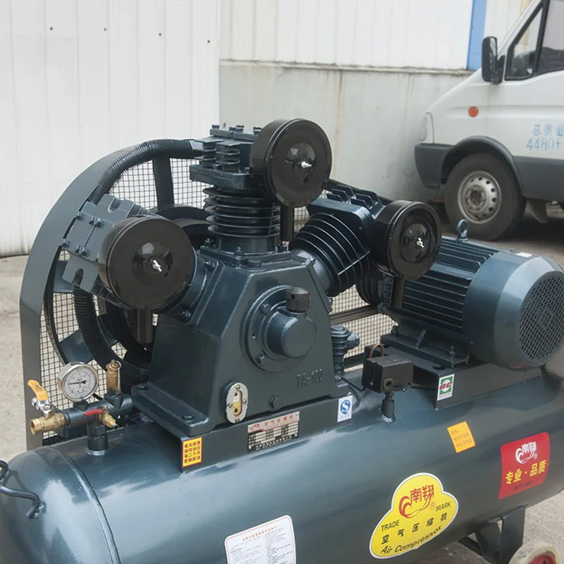 7.5kw 30bar Belt Driven Reciprocating Double 3 Cylinder Piston Air Compressor - Buy 30bar Air ...