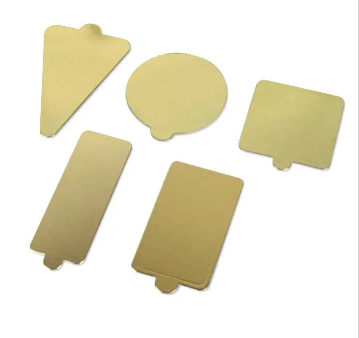 Mini Cake Board Triangle Cake Bases Card Boards Dessert Display Trays ...