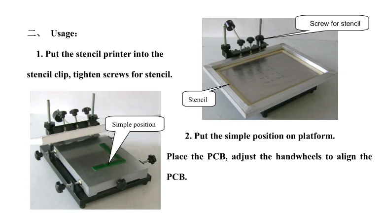 Pcb 솔더 페이스트 스크린 중간 프린터 기계수동 고정밀 스크린 인쇄 Puhui Smt 브러쉬 프린터 Buy 솔더 페이스트 프린터puhui 리플 로우 오븐 스텐실