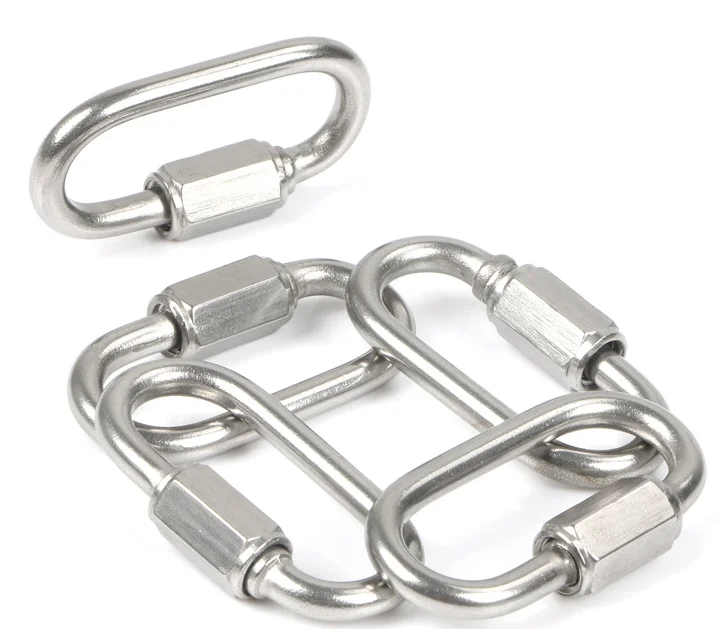 Stainless Steel Oval Locking For Rigging Hardware Rope Connector Chain ...