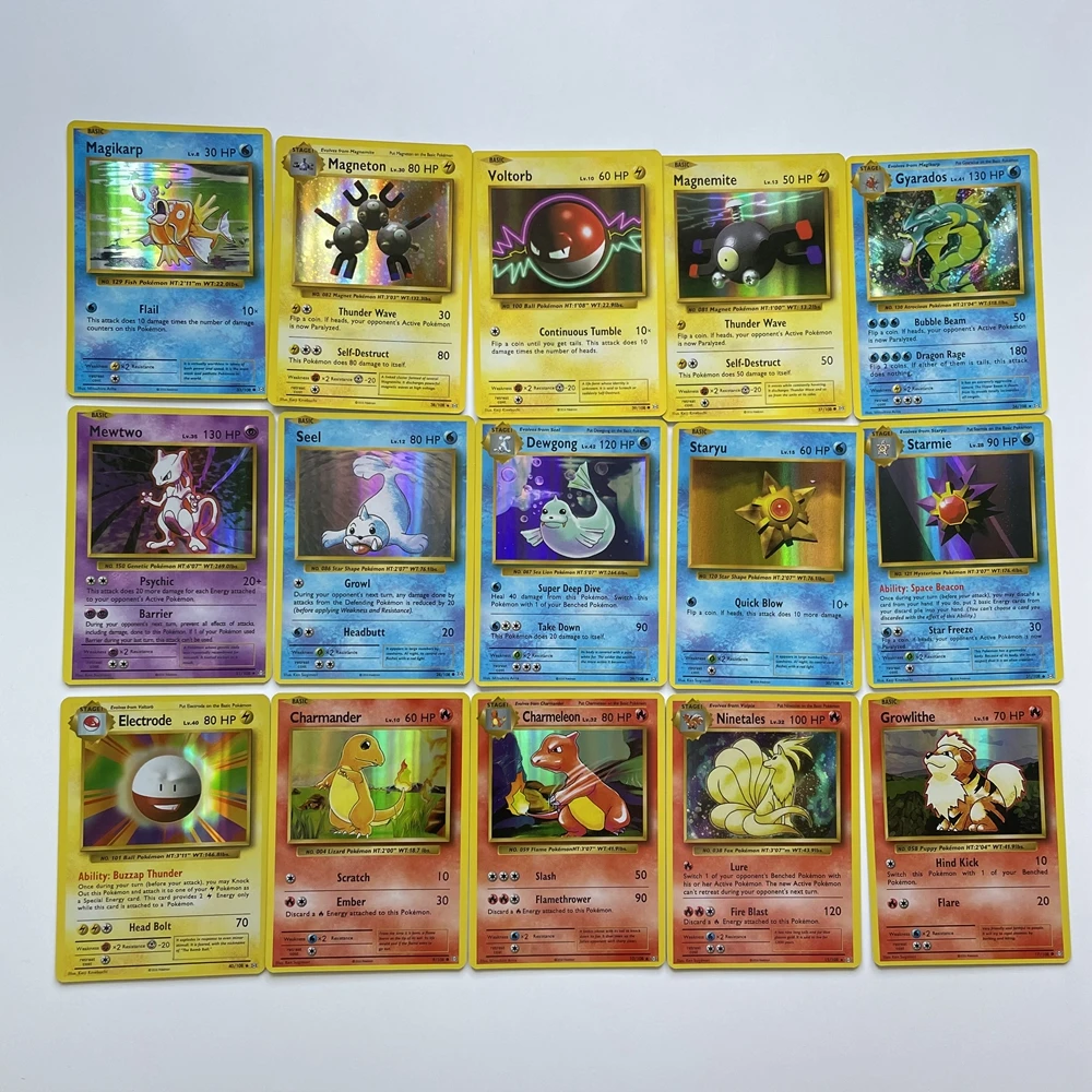 1996 Pokemon Basic - Base Set Pokemon Card Charizard Pika-chu Holo Foil ...