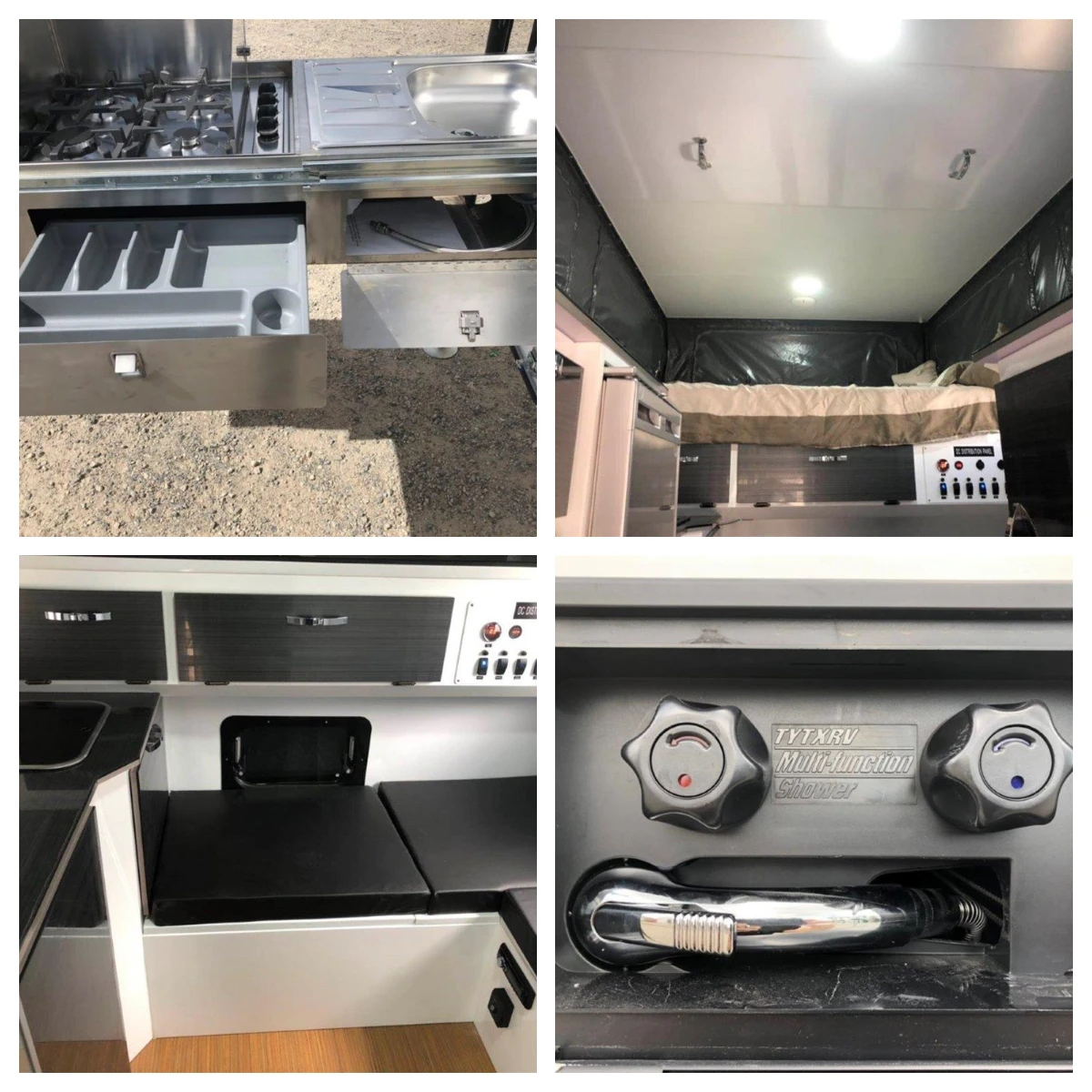 2020 Lightweight Aluminum Travel Trailer with Truck Bed Camper