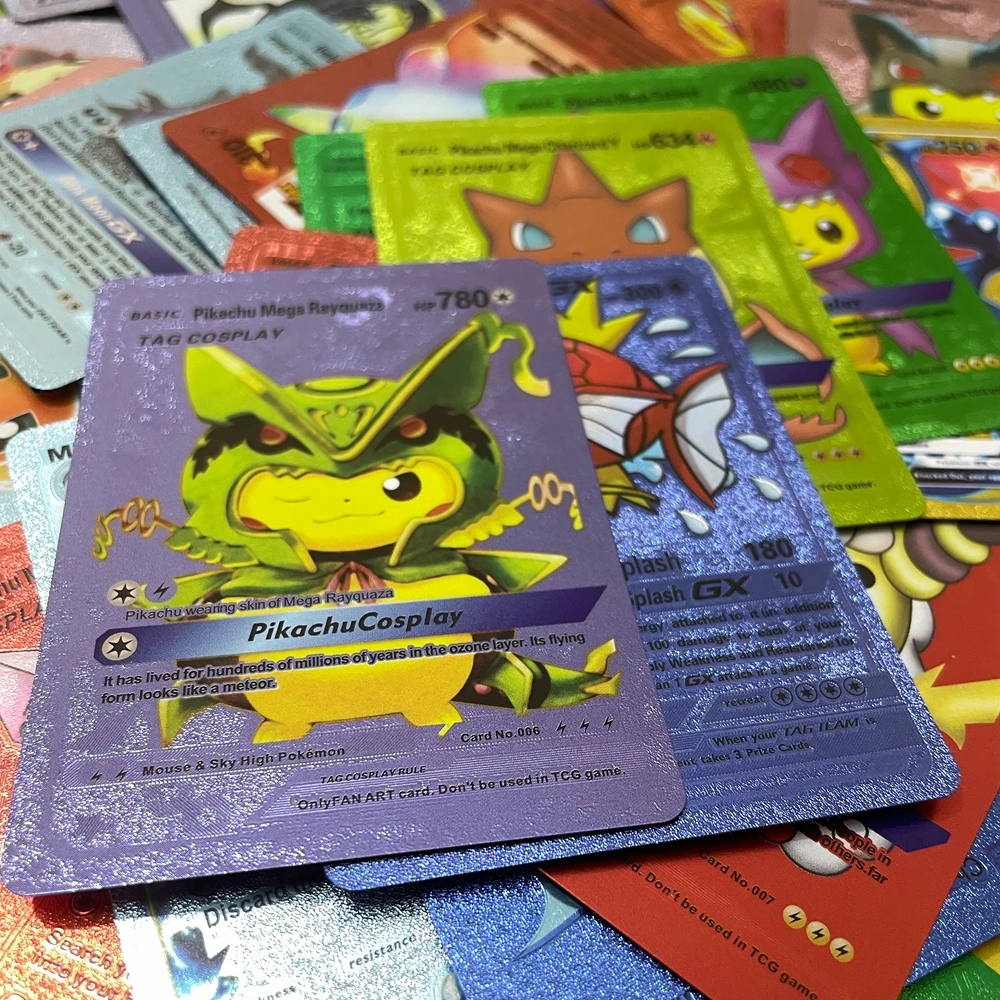 Rare Golden Charizard DX EX Pokémon Card Set - Waterproof 55pcs