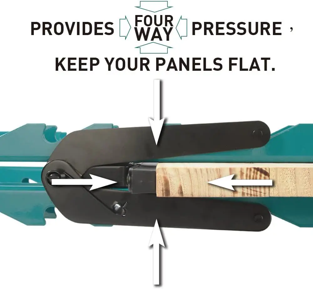 Mini Deluxe Steel Panel Clamps (2-Pack)-Powerful Four-Way Pressure ...