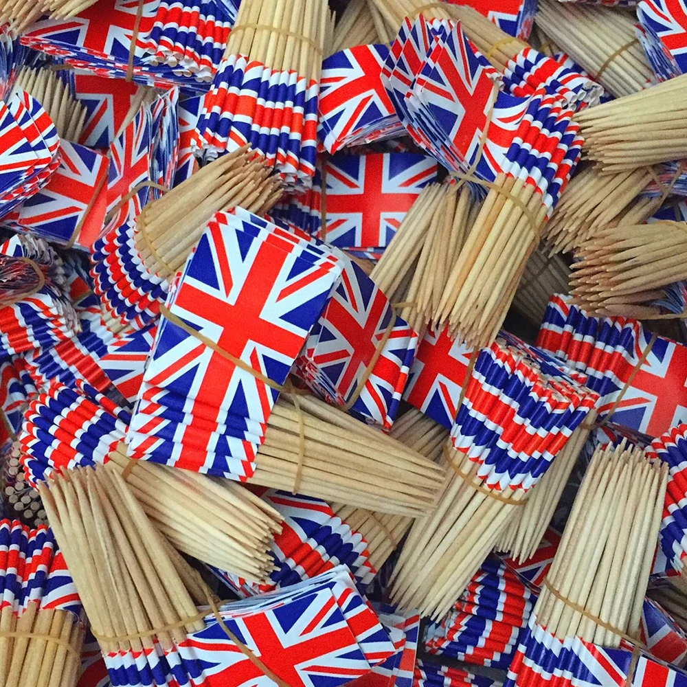 Custom Print Logo Paper National Flag Toothpicks Birthday Party Food ...