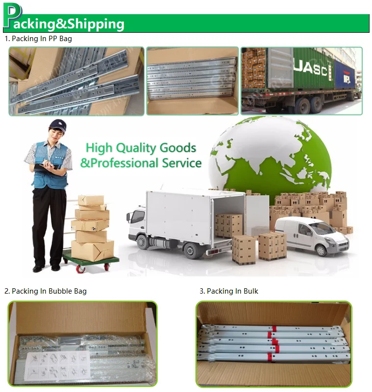 Soft-closing Metal Box DTC 533 Drawer Big Slides Rail