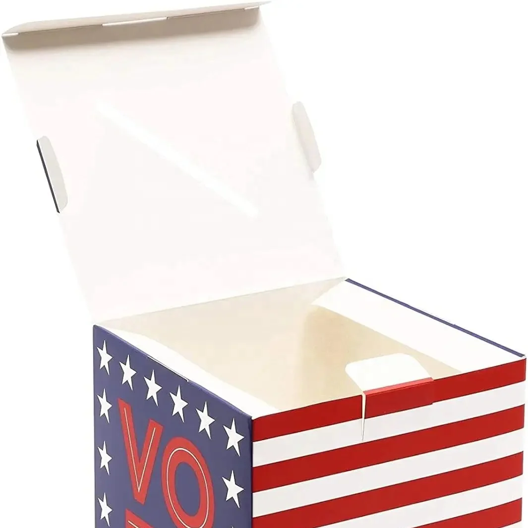 Custom Packaging Box Cardboard Donation Ballot Safe Suggestion ...