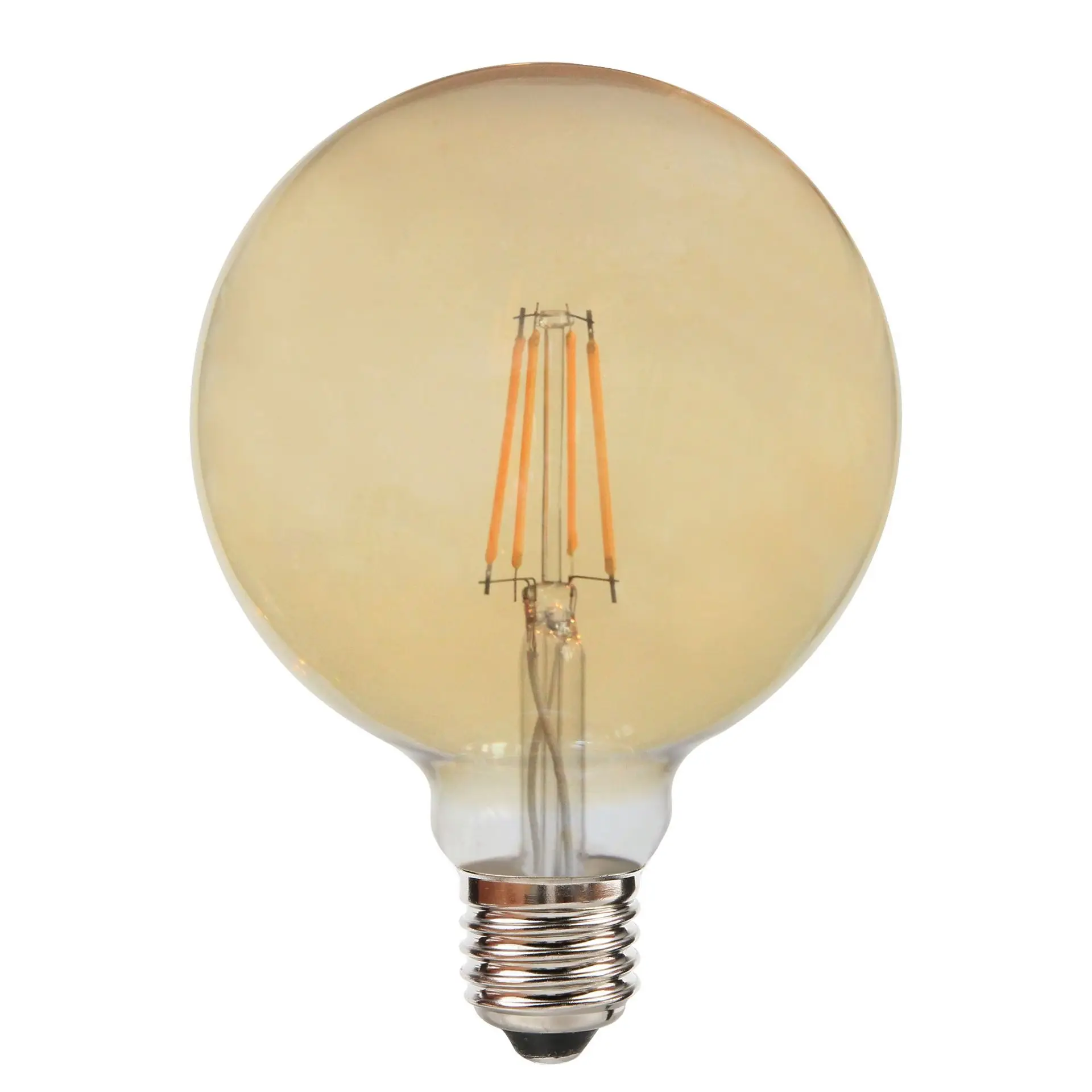 Retro Golden Amber Brown G125 Edison Bulb Lamp 4W 400lm Decorative ...