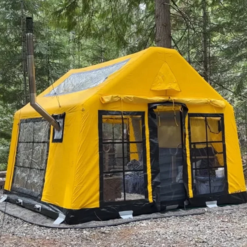 High Quality Oxford Fabric Air Tube Tent Blow Up Tourist House Camping ...