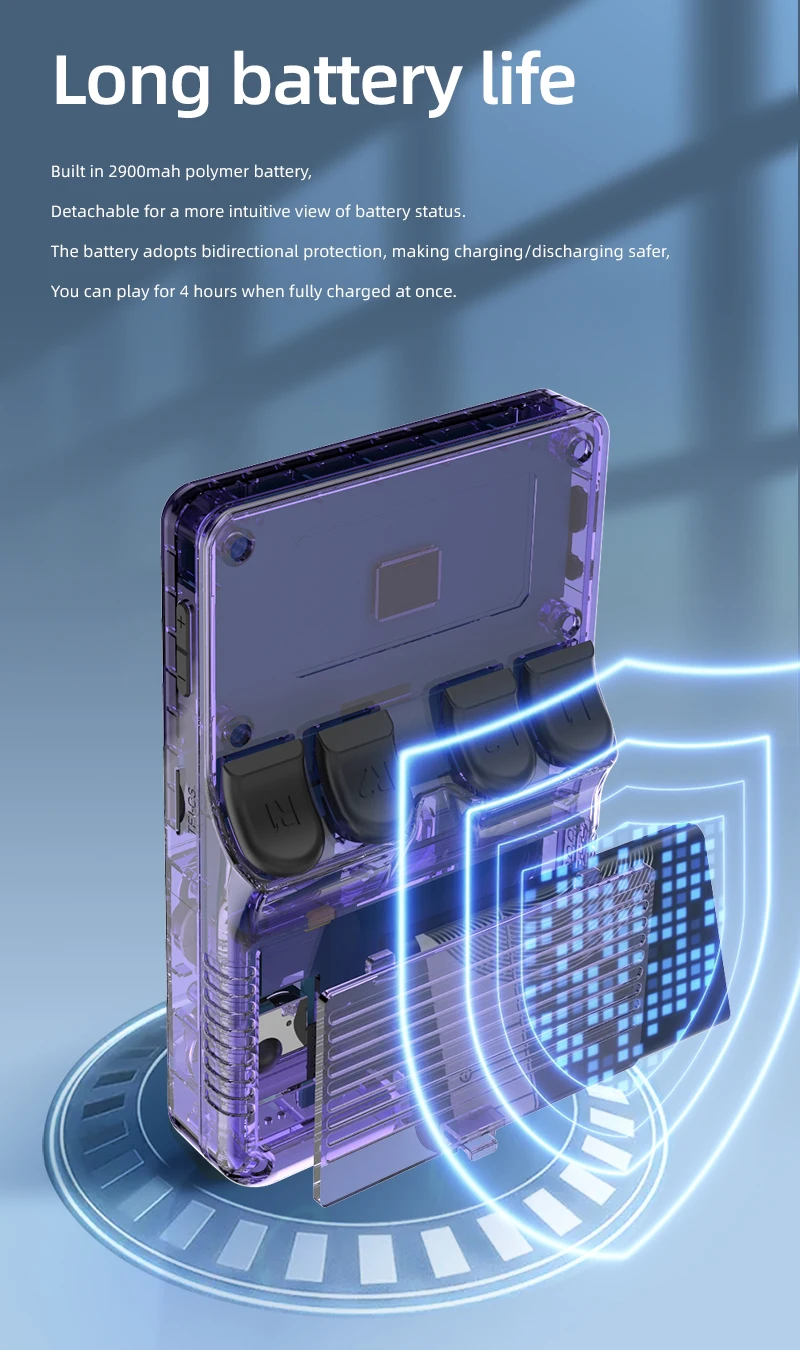 BOYHOM R36S Retro 128GB Handheld Video Game Console 3.5 Inch IPS Screen ...