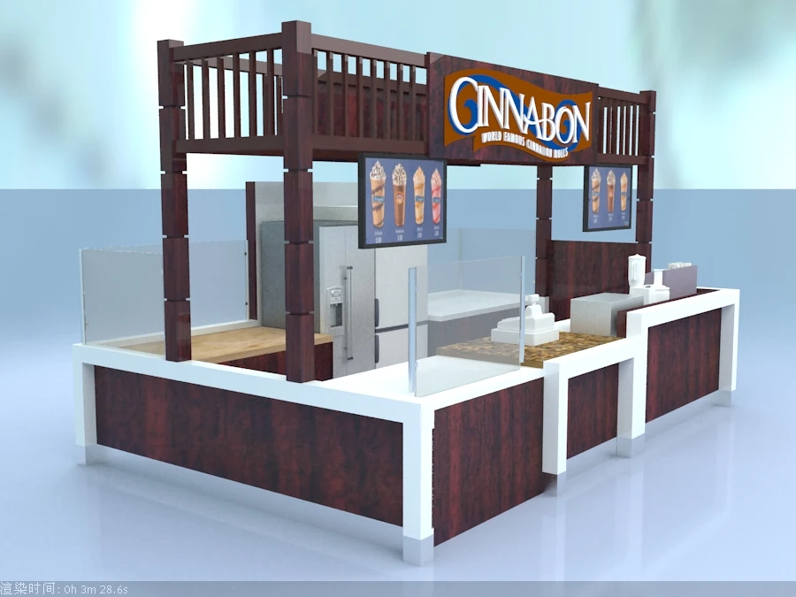 Mall Coffee Kiosk Design Prefab Wooden Espresso Cart Mobile Coffee Shop ...