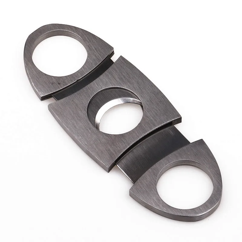 Portable Double Blade Stainless Steel Metal Cigar Cutter 90mm Head ...