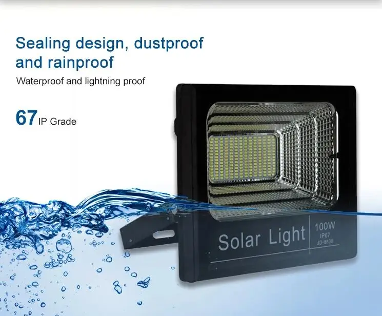 Integrated Projector Solar Powered Led Flood Light 200w 300w 400w ...