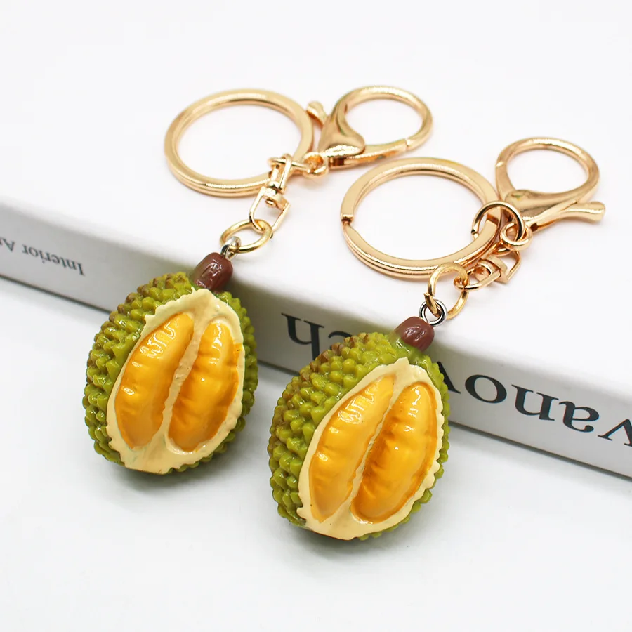 Fruit Simulation Keychains Malaysia Thailand Durian Keychains Car Key ...