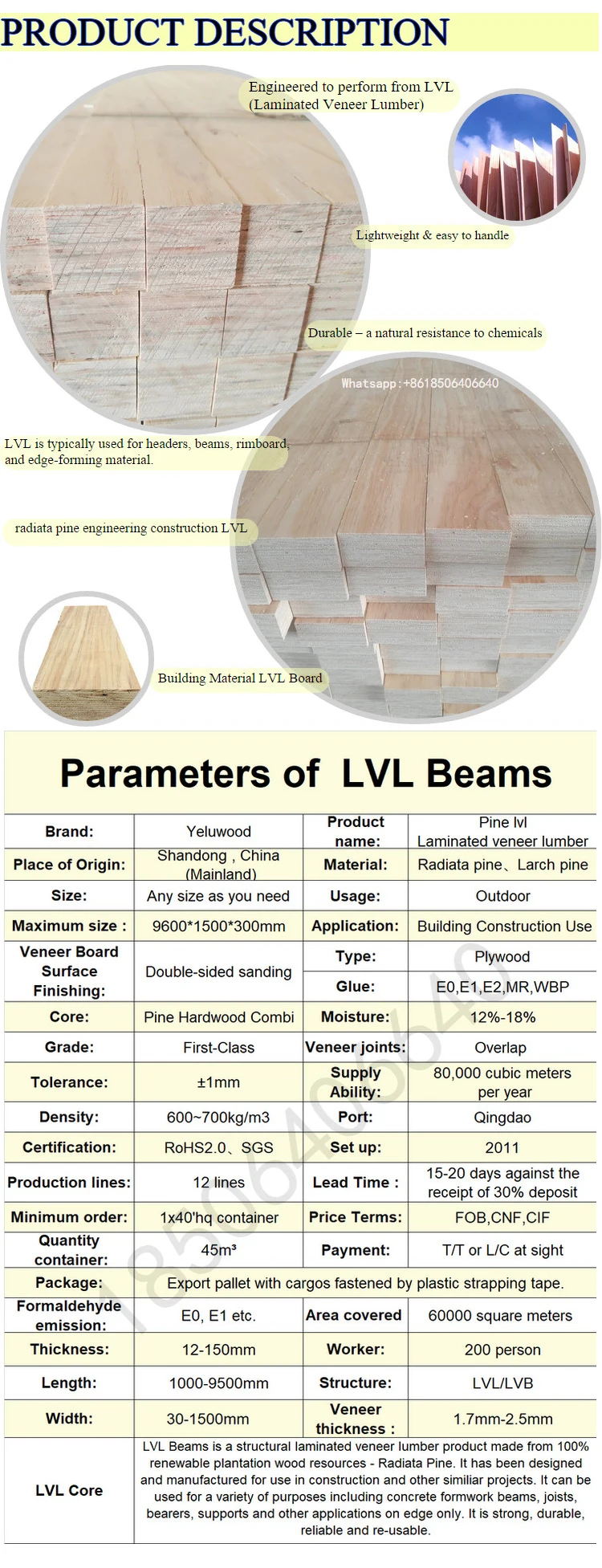 Pine Lvl Lumber Board Australia Standards Laminated Veneer Lumber (lvl ...