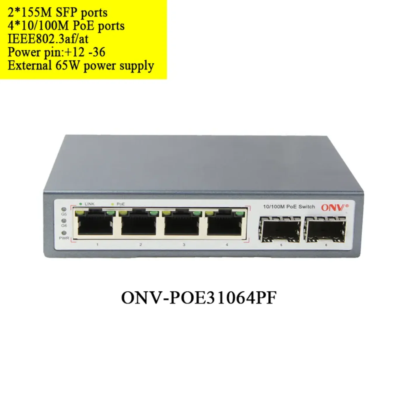 Oem/odm Poe Switch 4 8 16 24 Ports 10/100m & Gigabit Unmanaged 48v Ethernet Fiber Switch Poe ...