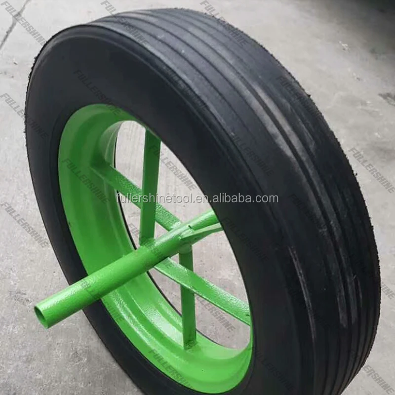 Rubber Tire Material And Metal Hub Rim Material 15 Inch Solid Rubber ...