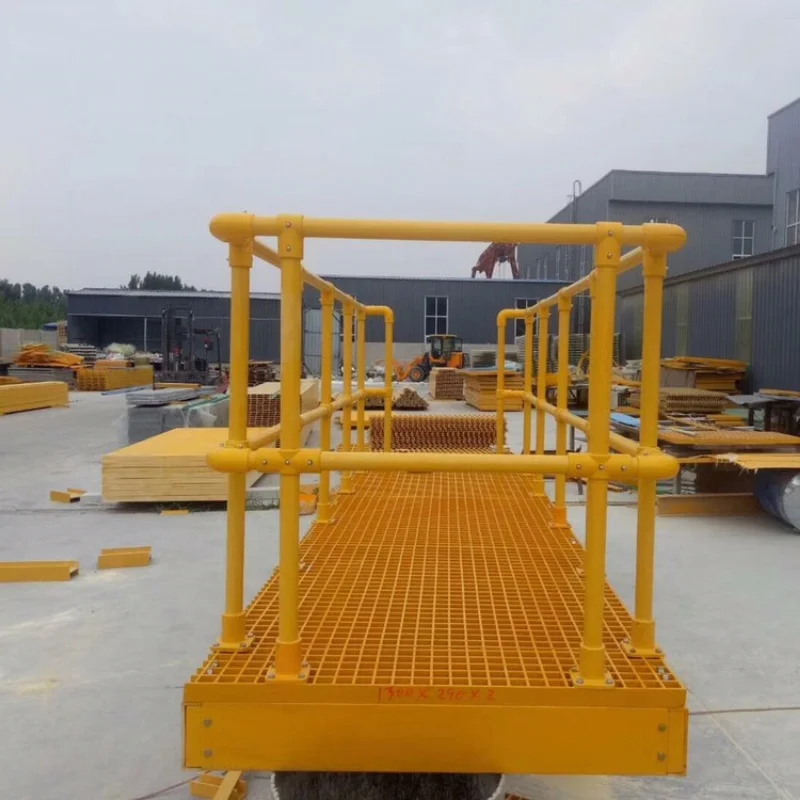 Frp Handrail Frp Platform Stairway Fiberglass Combined Guardrail - Buy ...