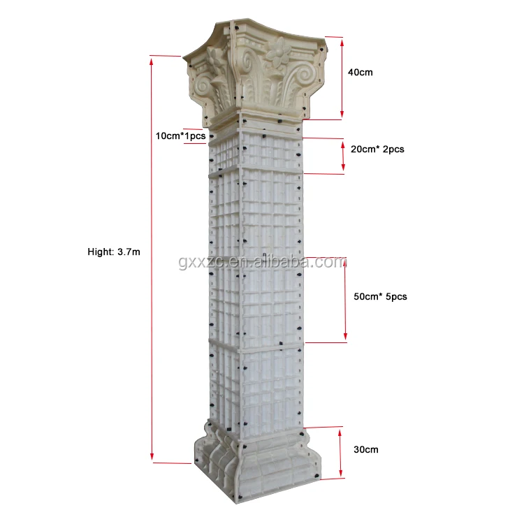 Abs Plastic Mould To Make Cheapest Roman Pillars Concrete Mold For Sale ...