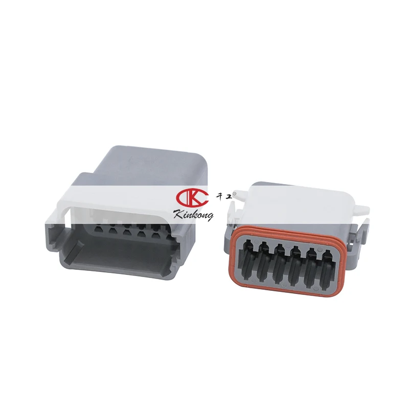 12 way female/male DT series cable connectors DT06-12SA+W12S DT04-12P ...