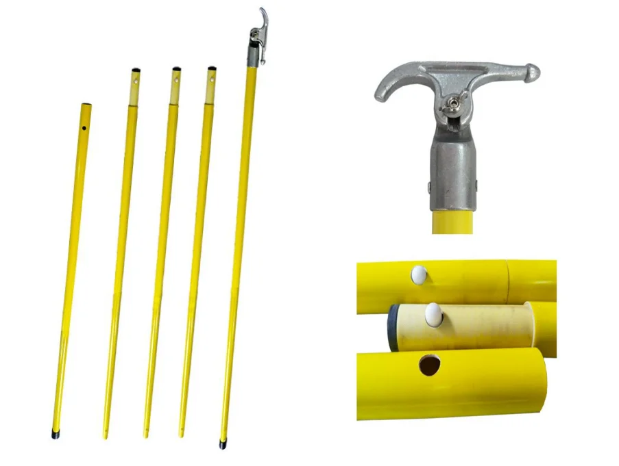 High Voltage Fiberglass Telescopic Link Stick - Safe & Versatile