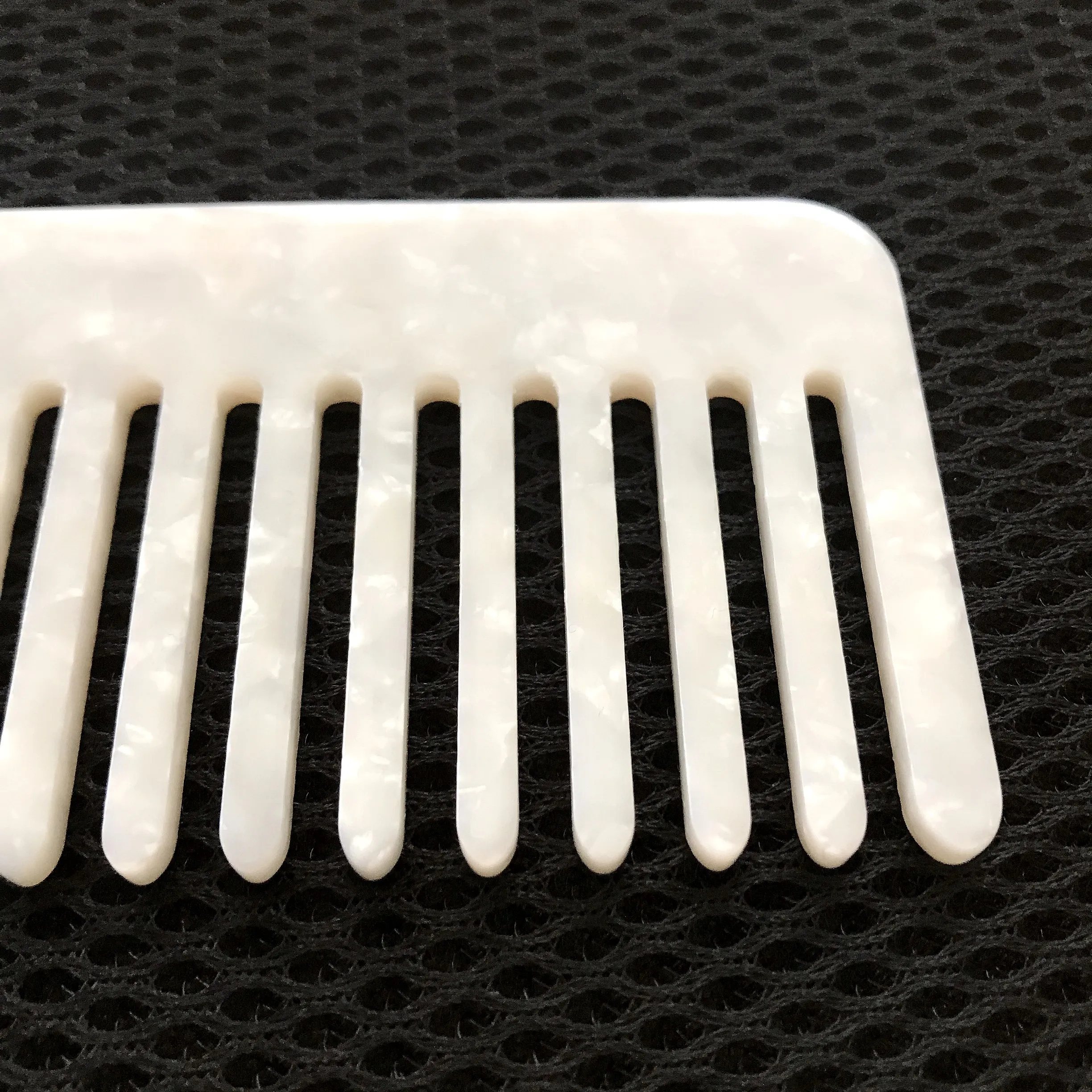 Hot Sale Ivory Color Straighten Comb Cellulose Acetate Comb No Handle ...