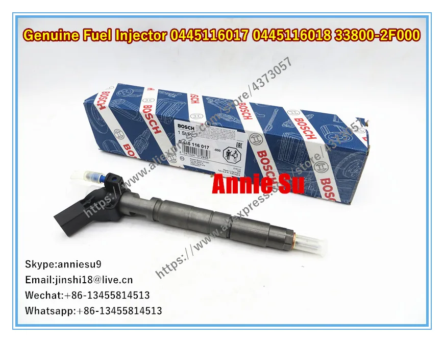 Genuine And New Piezo Fuel Injector 0445116017,0445116018 For 33800 ...