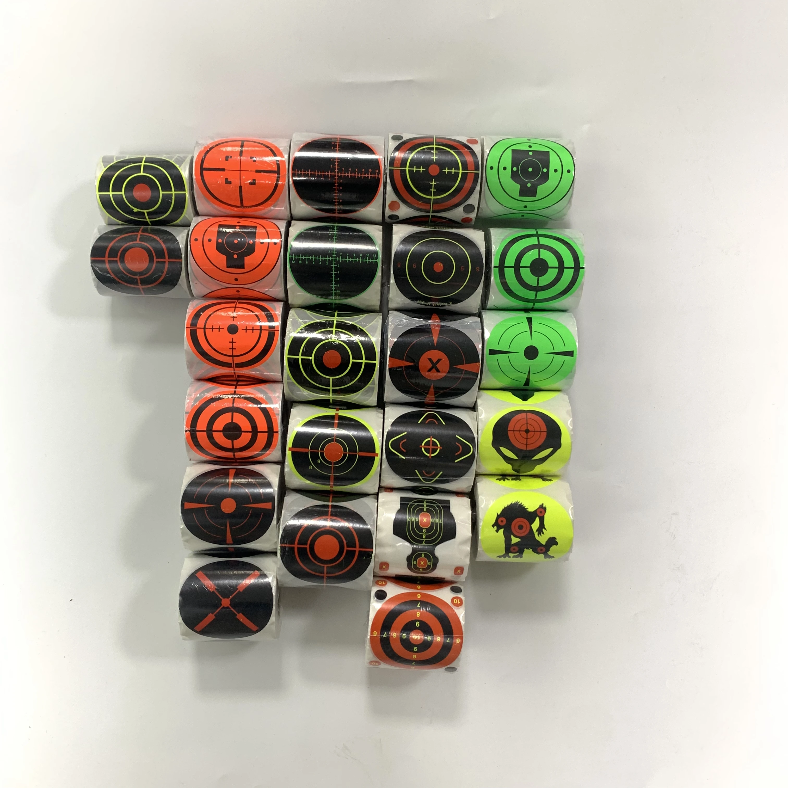Wholesale New Design Pattern Shooting Target Stickers 3 Inches Sticker ...