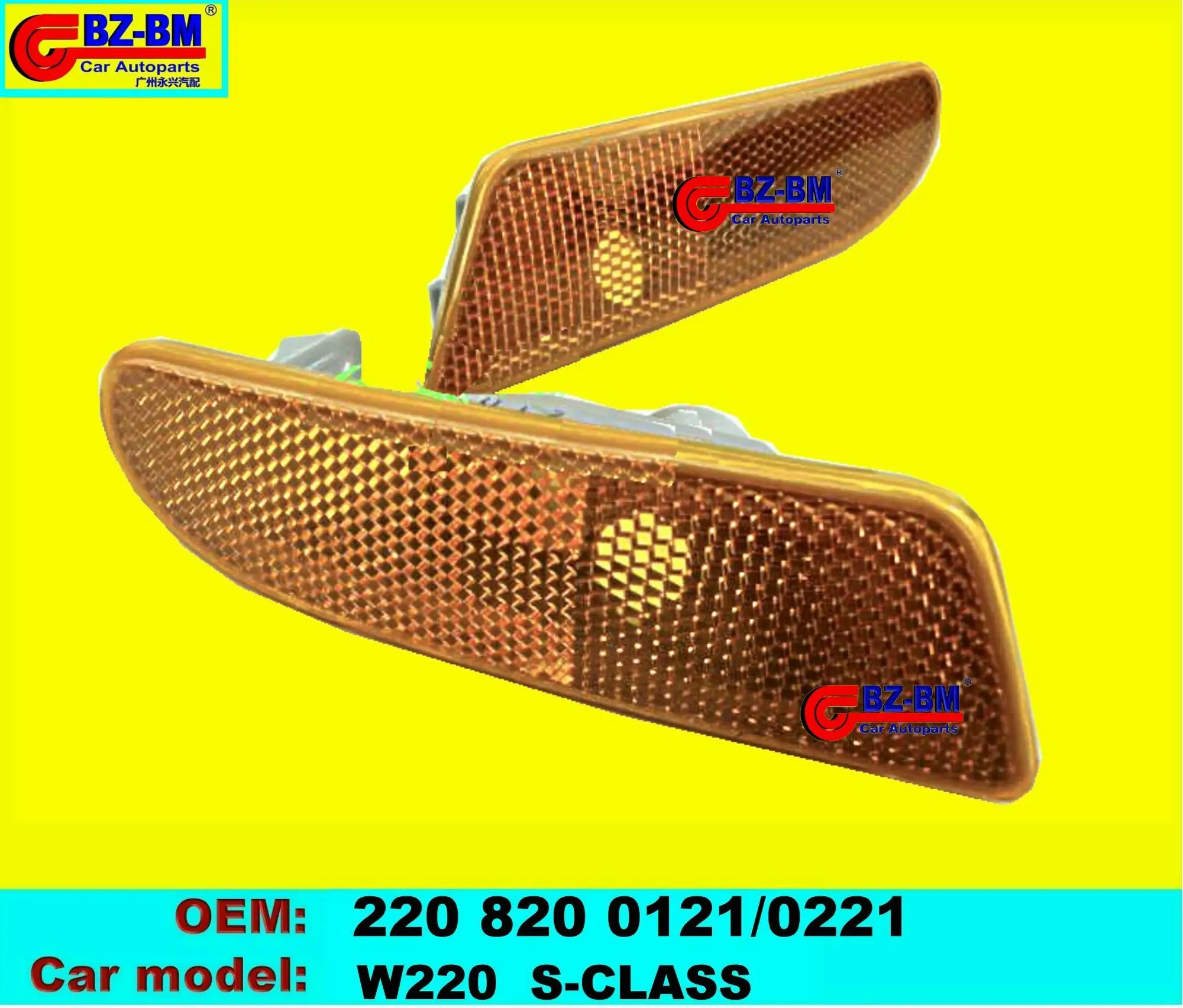 Right Usa Type Side Marker Bumper Light Lamp For Benz R350 2518200956 ...