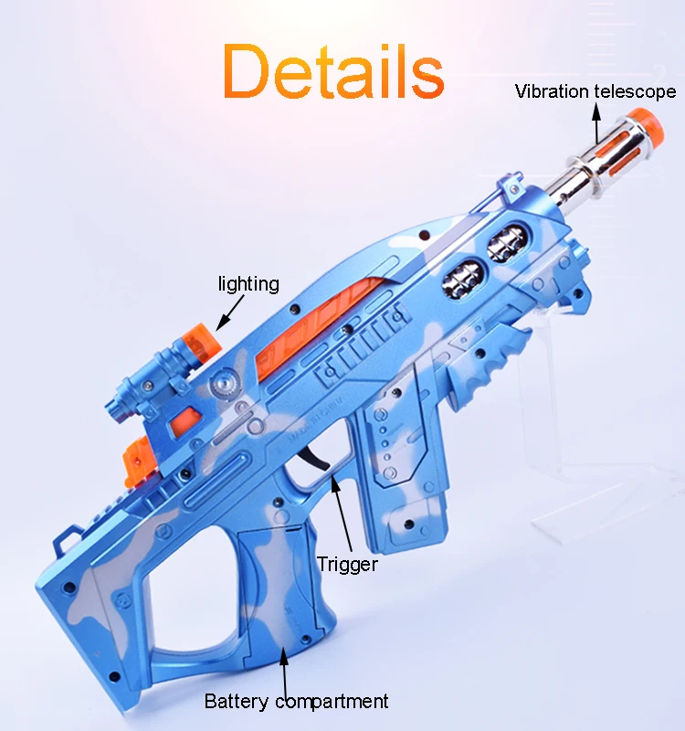 Most Popular B/O Electric Sound Gun for Kids - Fun & Safe