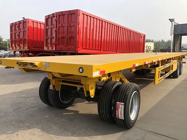 Iso Standard 20 Ft 4 Axles Container Full Trailer - Buy Platform Truck ...