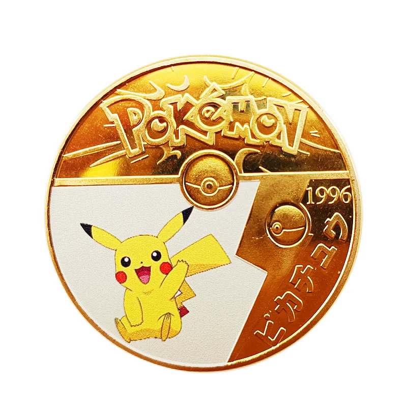 Pokemon Gold Silver Coins - Pikachu & Charizard Commemoratives