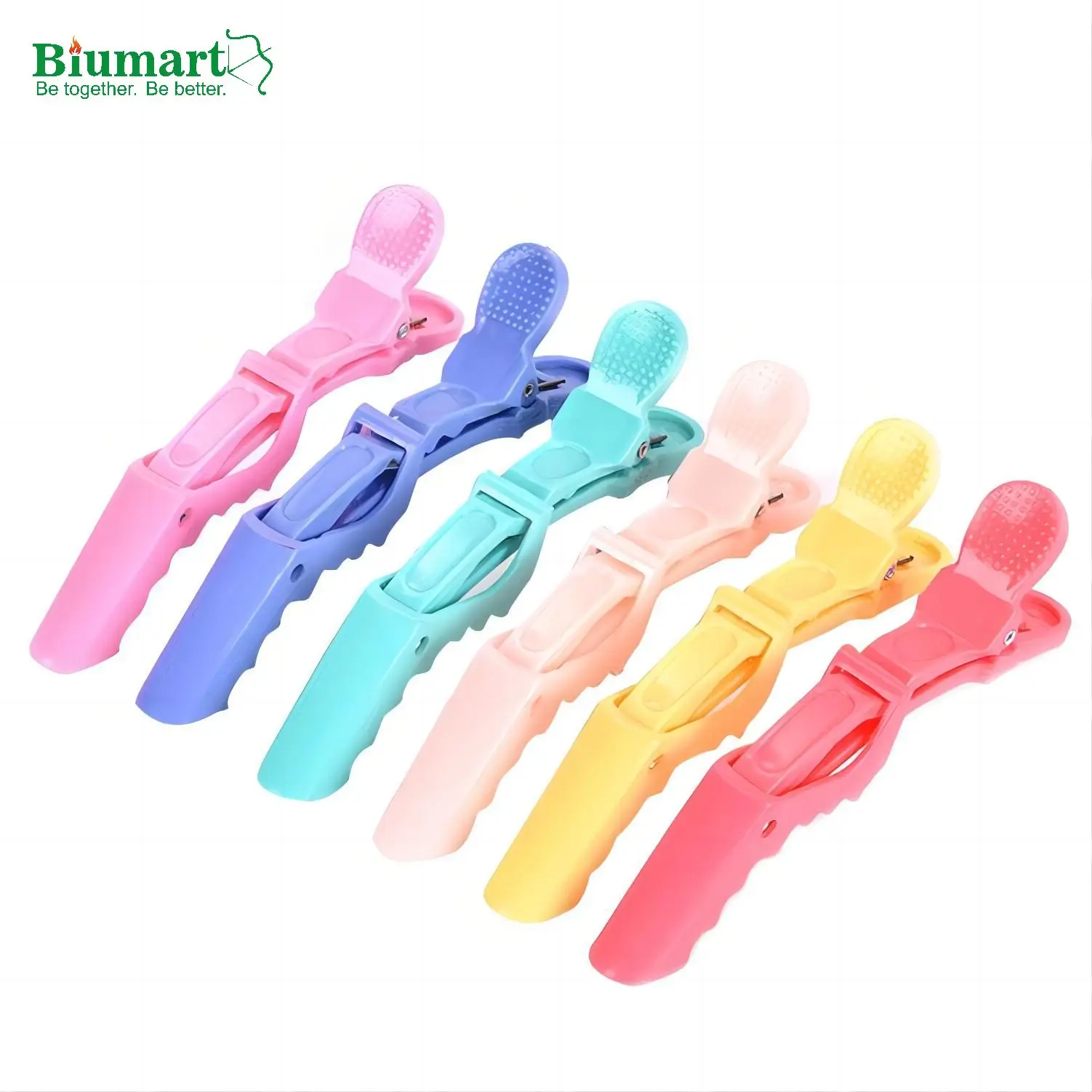 Biumart Hair Styling Clips Colorful Crocodile Hair Clip Duck Beak ...