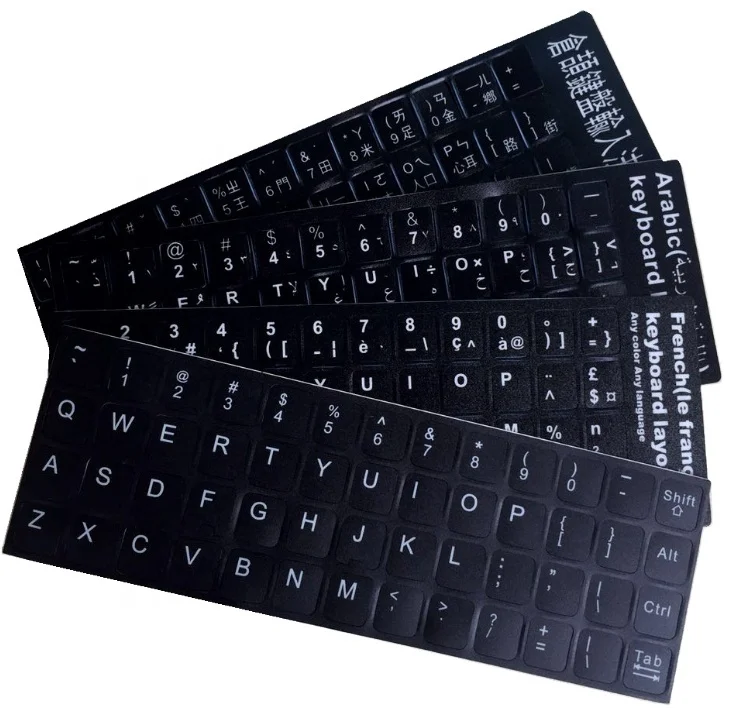 Custom Die Cut Vinyl Alphabet Guide Shortcut Sticker Durable Waterproof ...