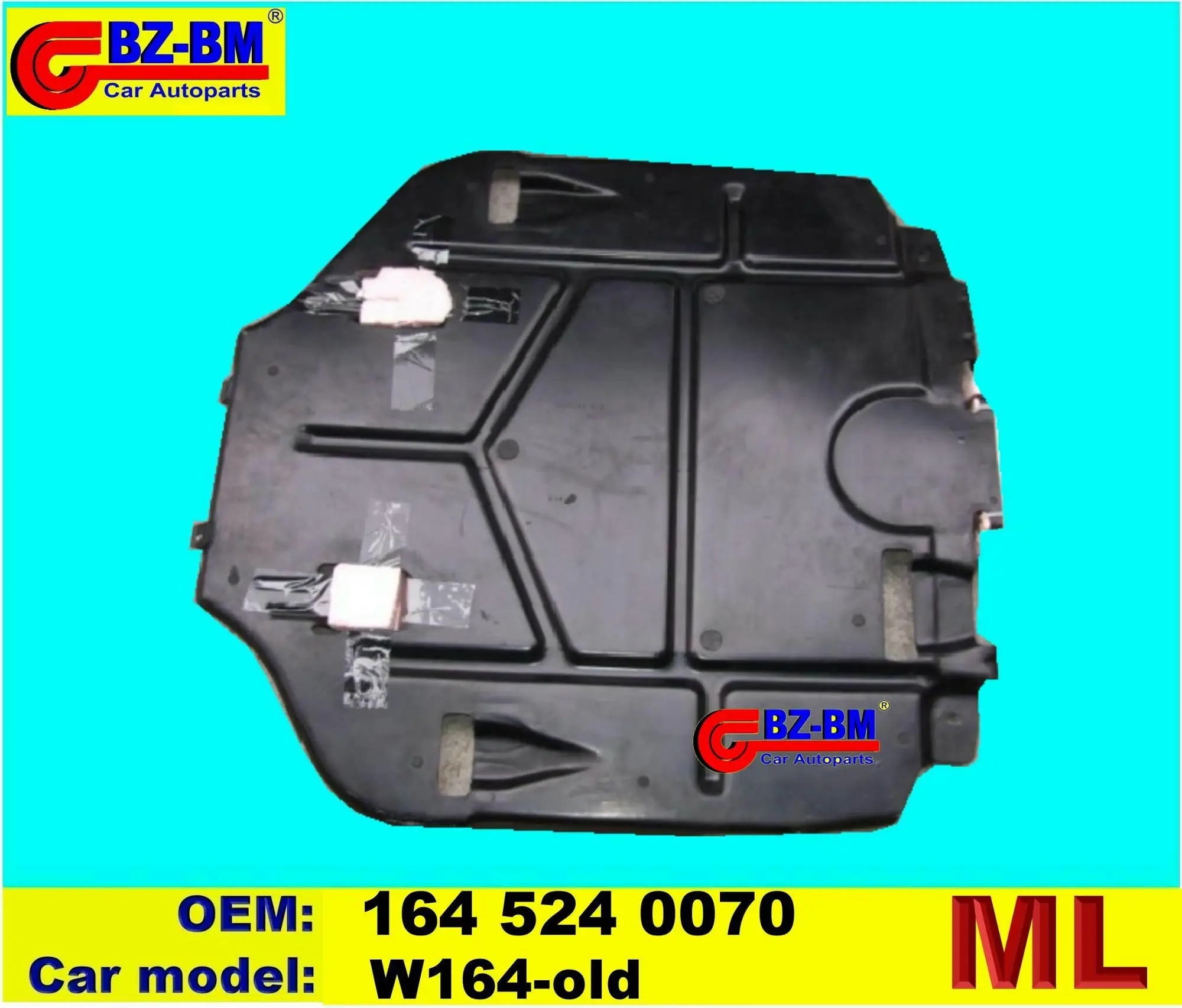 166 520 0323 Engine Shield Splash Guard For Benz Radiator Water Tank ...