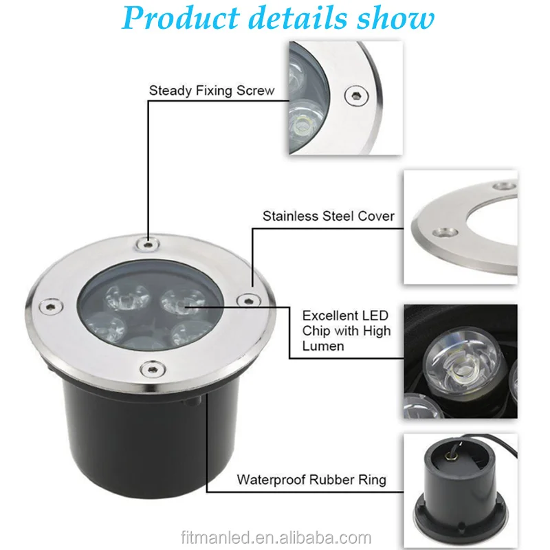 Waterproof Inground Uplight Landscape Light - IP67 LED