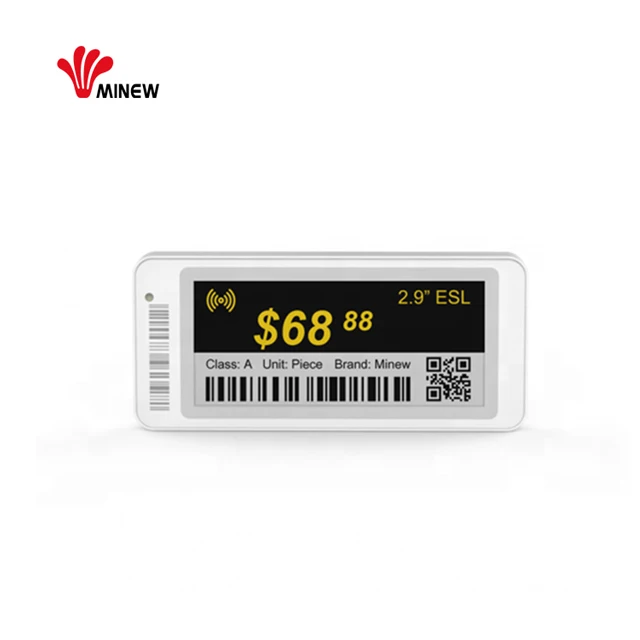 wireless shelf label flexible color epaper eink label price tag display ...