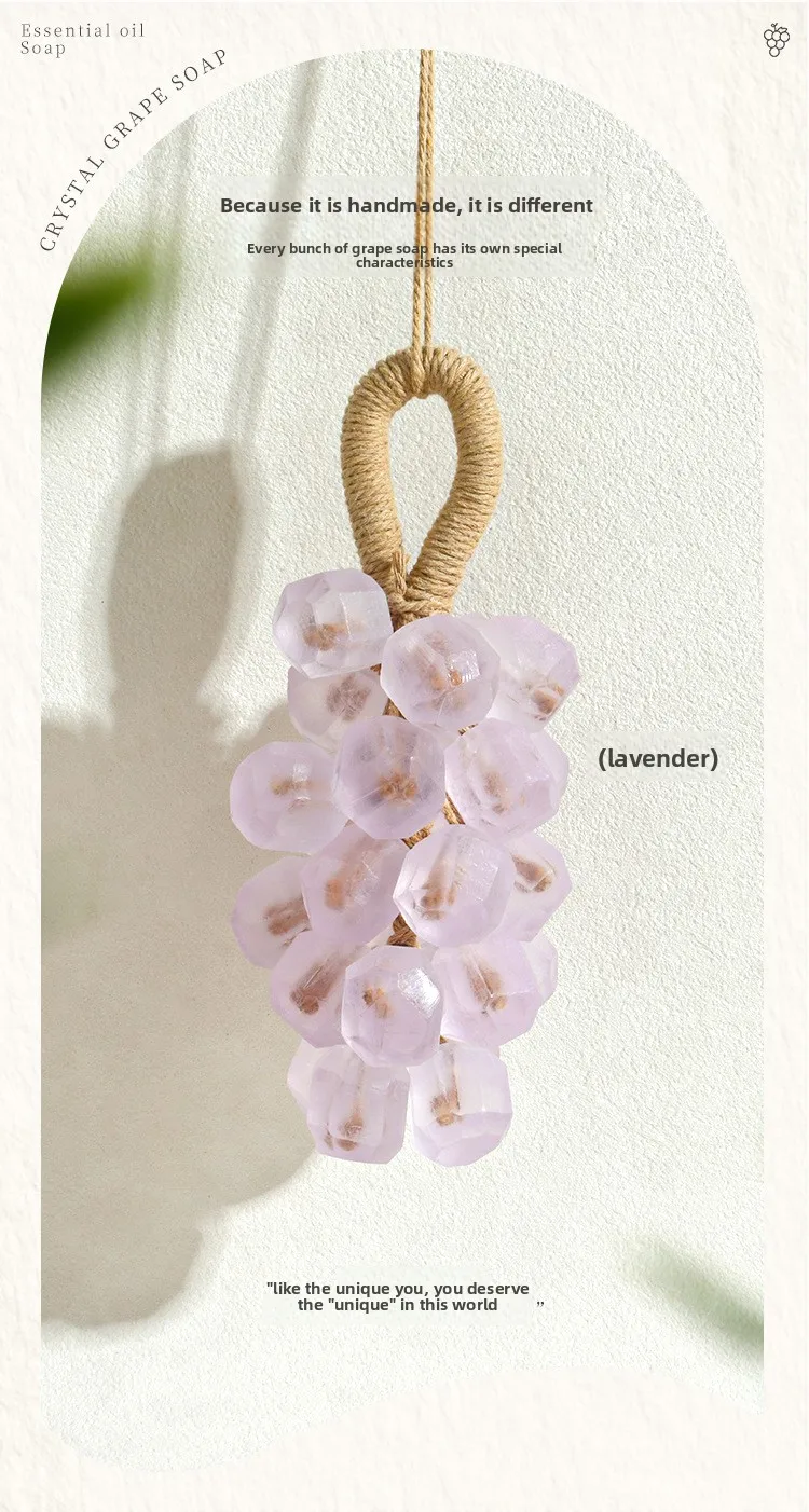 Wholesale Handmade Crystal Grape Cluster Bar Soap Gifts