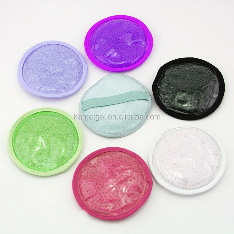 Round Shape Colorful Ice Pack Gel Cooling Pack Portable Gel Beads Pack ...