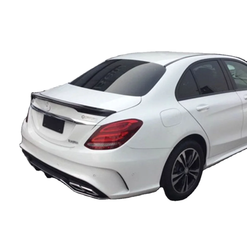 For Mercedes Benz W205 Rear Spoiler Wing 2015-2021 C Class C260 C200 C180 Trunk Spoiler Lip ...