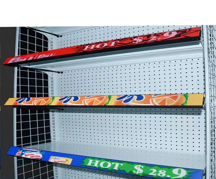 Supermarket Shelves Digital Displays Shelf Edge Bar Led Screen P1.87mm ...