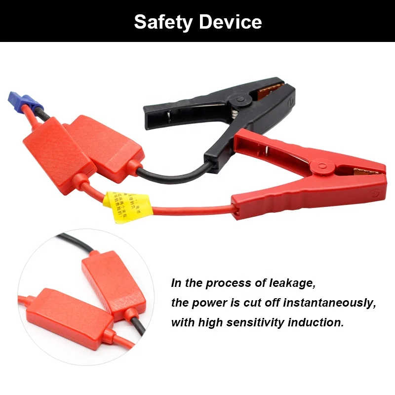 12V 200A Alligator Clips Booster Car Jump Starter Car Emergency Start ...