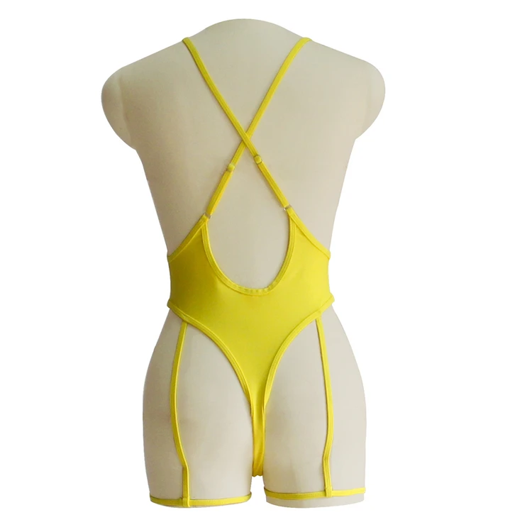 Custom Private Label String Thong High Cut Plus Size Monokini One Piece