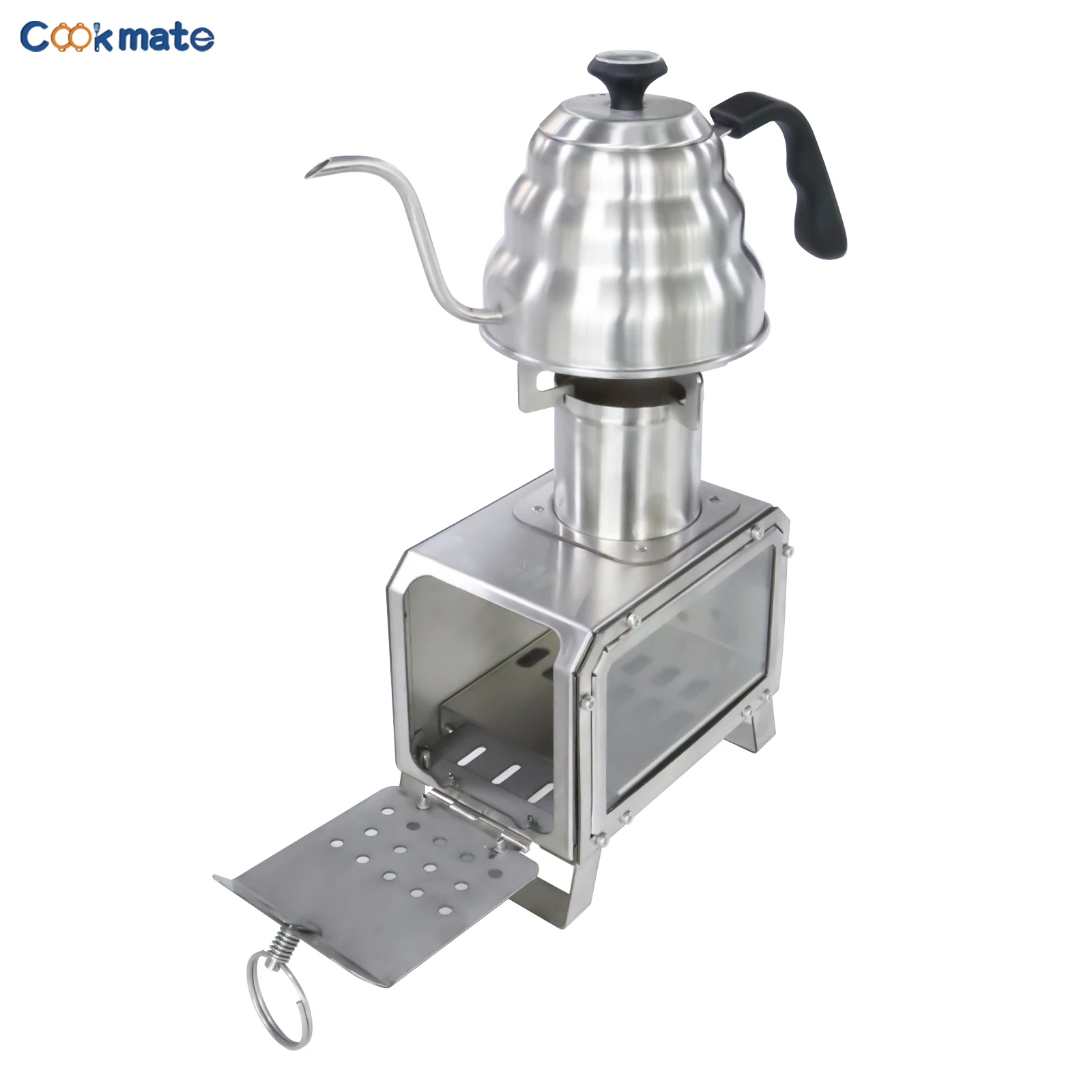 Portable Fire Pit Table Top Wood Mini Smoker Burning Stove Kitchen ...