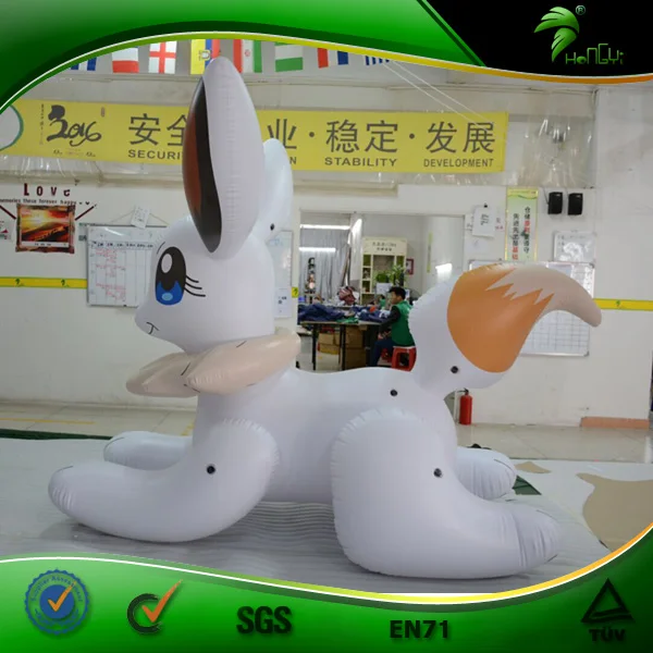 Squeaky Inflatable Eevee Bunny Toy - Customizable PVC Air Figure for ...