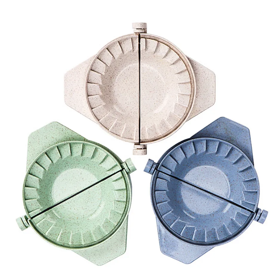 1pcs Plastic Diy Dumpling Maker Mold Device Hand Dough Press Jiaozi ...