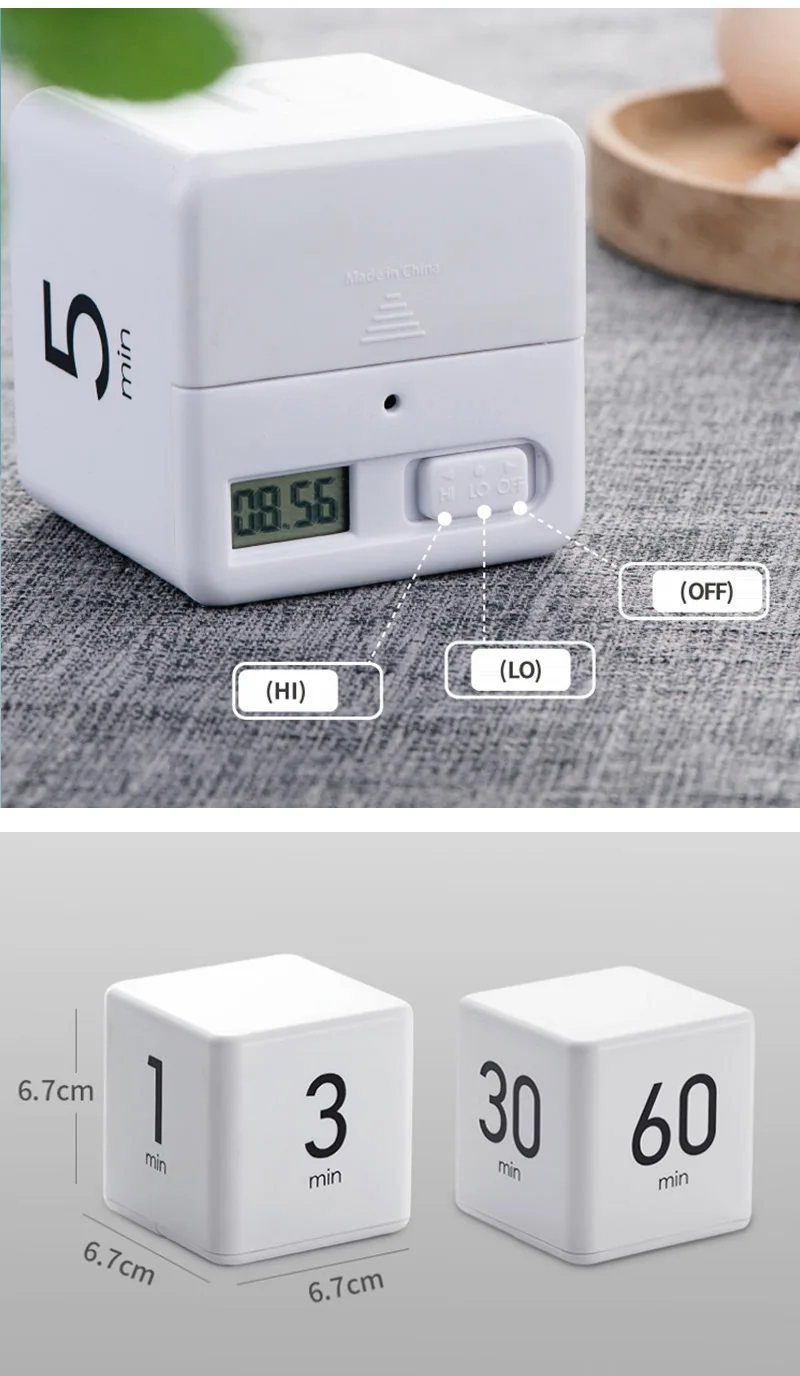 Easy Use Portable Kids Cube Mini Countdown Study Timer - Buy Countdown ...