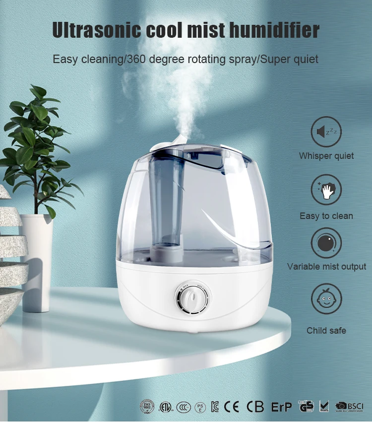 2.5L Aroma Diffuser - Ultrasonic Humidifier for Home Use