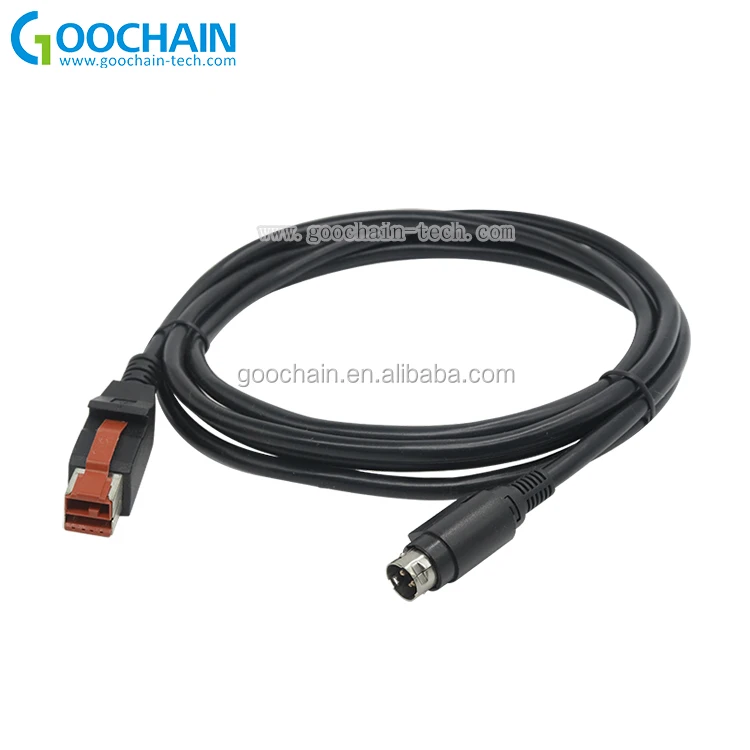 Hosiden Mini Din 3 Pin to 24V Poweredusb Cable for Printers