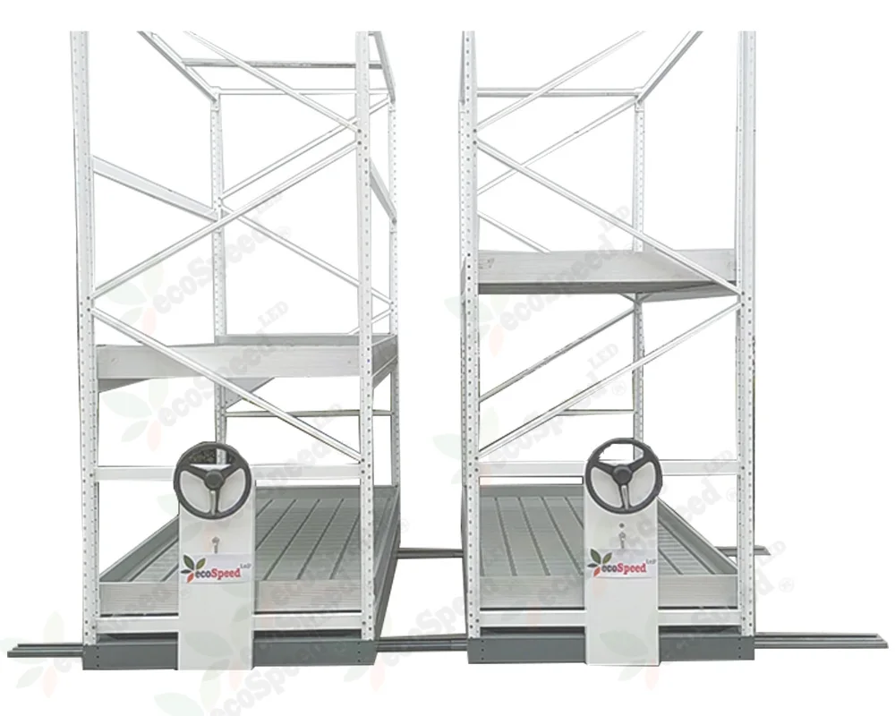 Ecospeed Hydroponic Mobile Grow Rack System Horticulture Vertical Grow ...